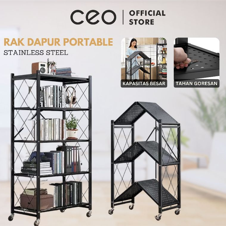 Jual CEO Rak Dapur Portable Rak Lipat Portable Rak Dapur Tanpa ...