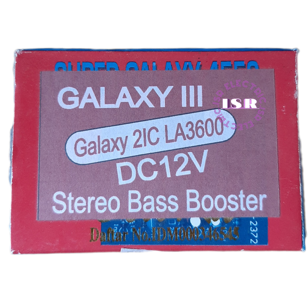 Jual KIT MEGA BASS BAZZ GALAXY III 2IC LA3600 DC12V Stereo bass booster ...