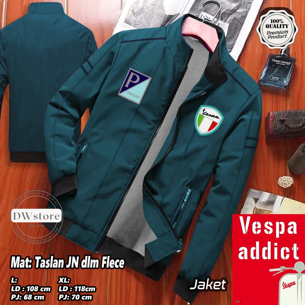 Jual JAKET VESPA SCOOTER PIAGIO MOTOR PIAGIO TERBARU PRIA WANITA ...