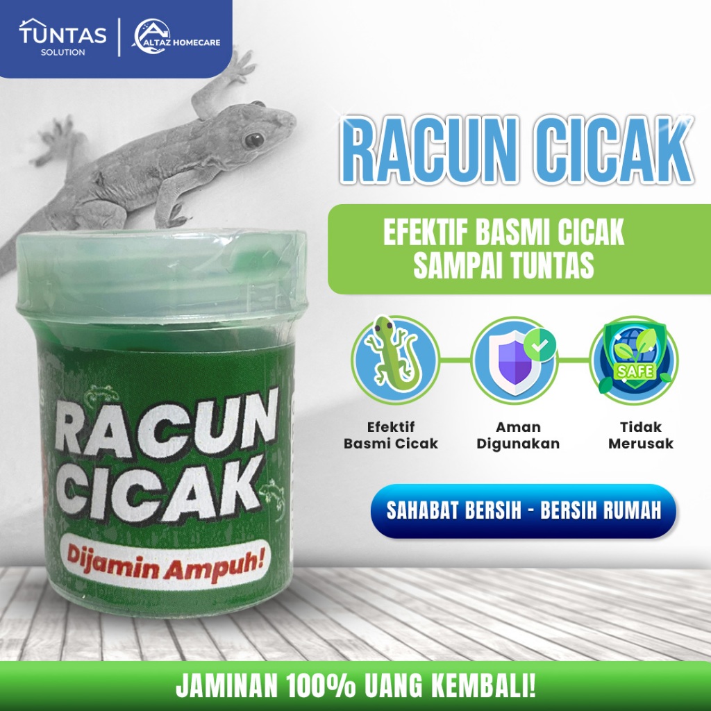 Jual TUNTAS Racak Racun Cicak Pembasmi Cicak Pengusir Cicak Anti ...