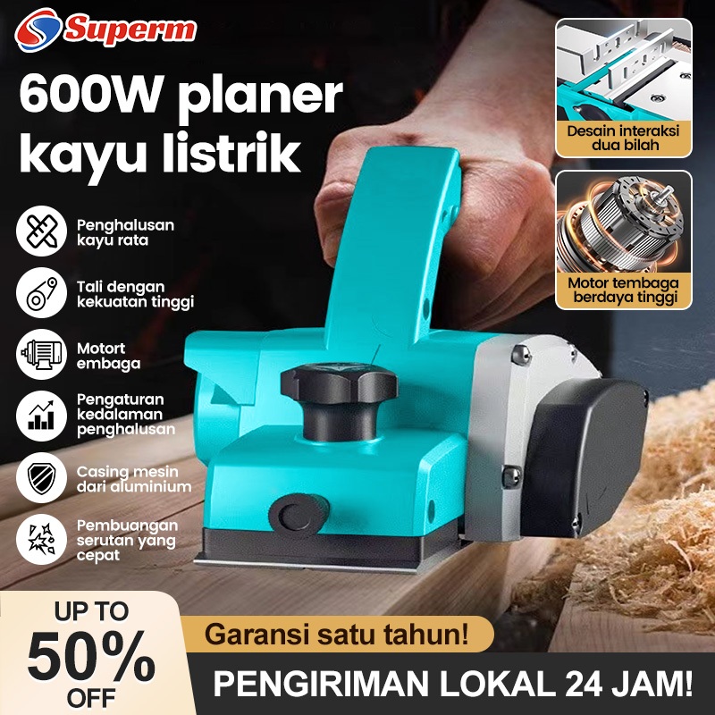 Jual 600W planer kayu listrik/Mesin Serut Kayu Planer/Electric Planner ...