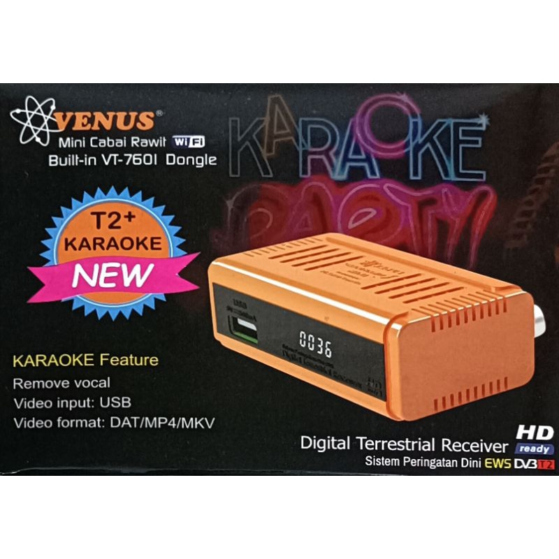 Jual set top box dvb t2 Venus cr mini WiFi ORANGE | Shopee Indonesia