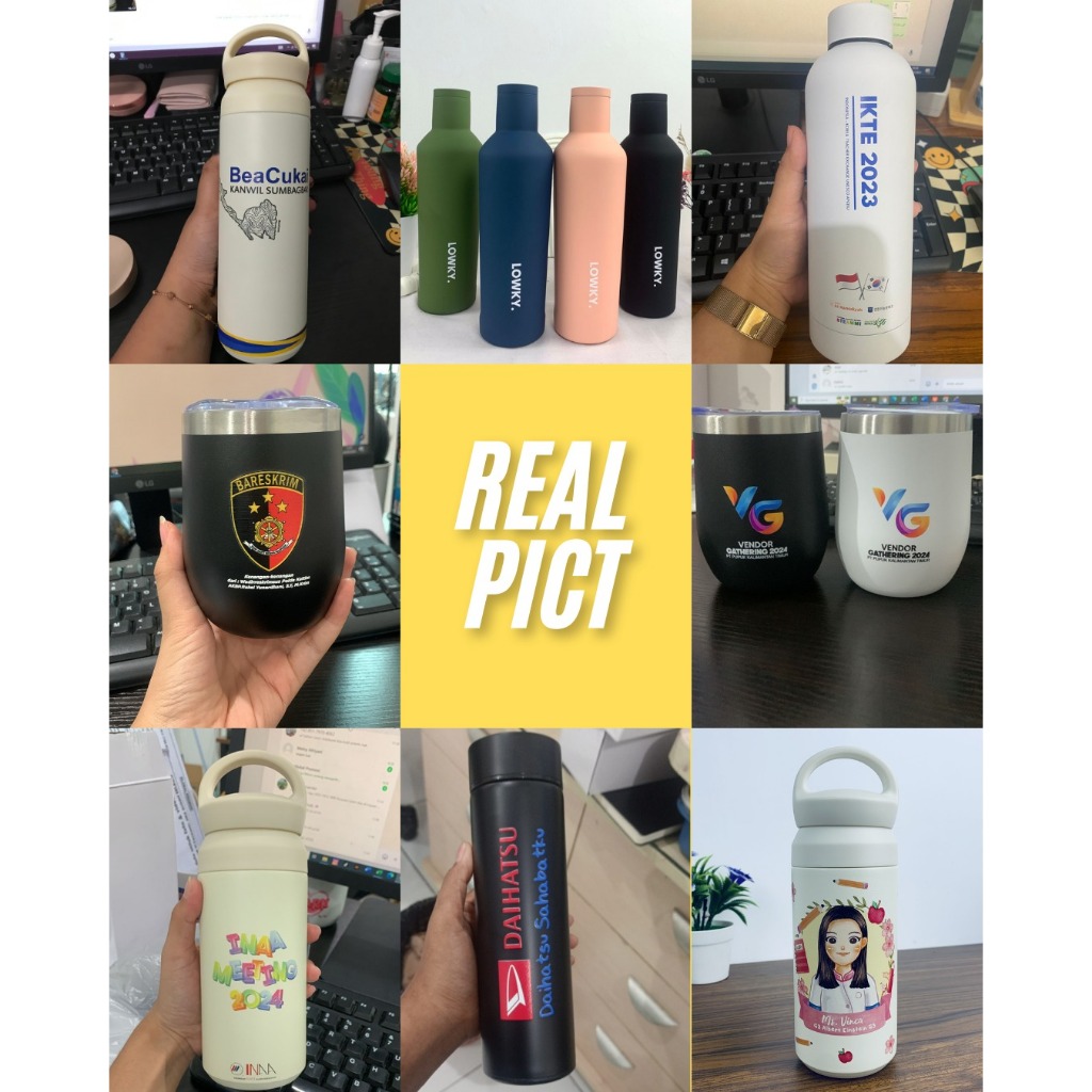 Jual Souvenir Tumbler 900ml Custom Cetak Uv Print Tumblr TYISOO Classic ...