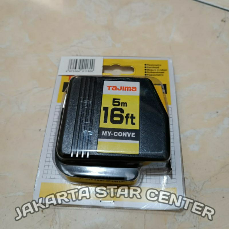 Jual TAJIMA Meteran Roll 5 Meter MEASURING TAPE MY-CONVE 16ft Made In ...