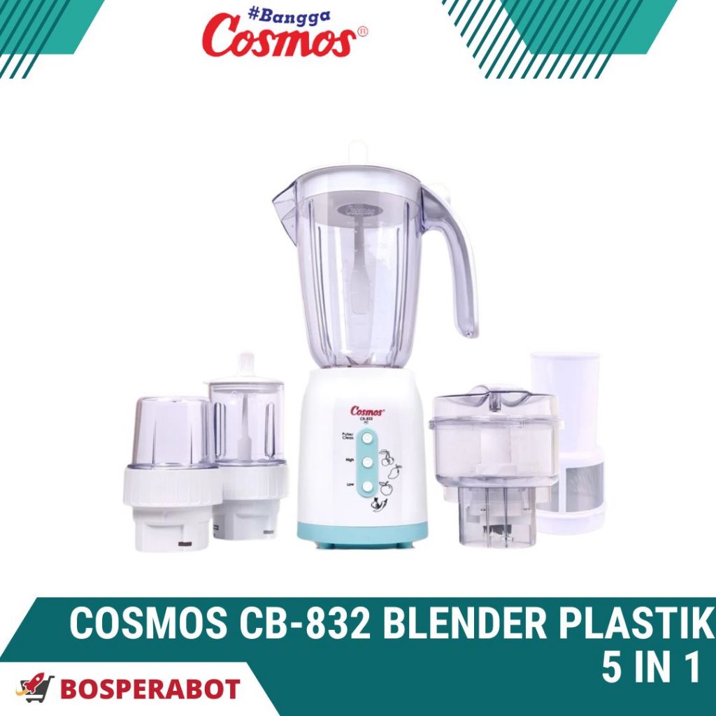 Jual COSMOS CB-832 Blender Plastik 5 In 1 /2 liter Multifungsi / CB 802 ...