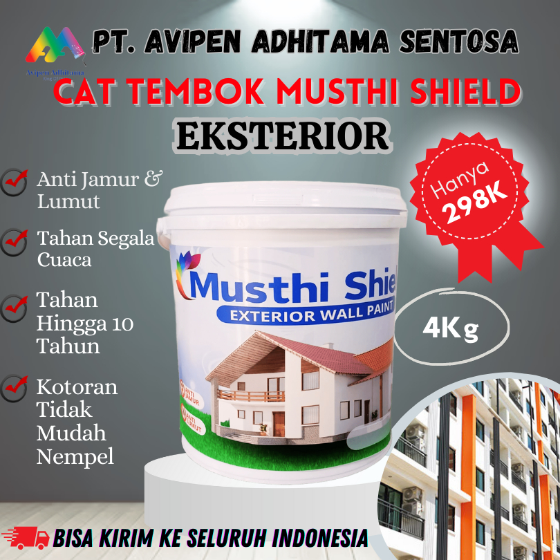 Jual Cat Tembok Dinding Eksterior Luar Rumah Anti Lumut Anti Jamur ...