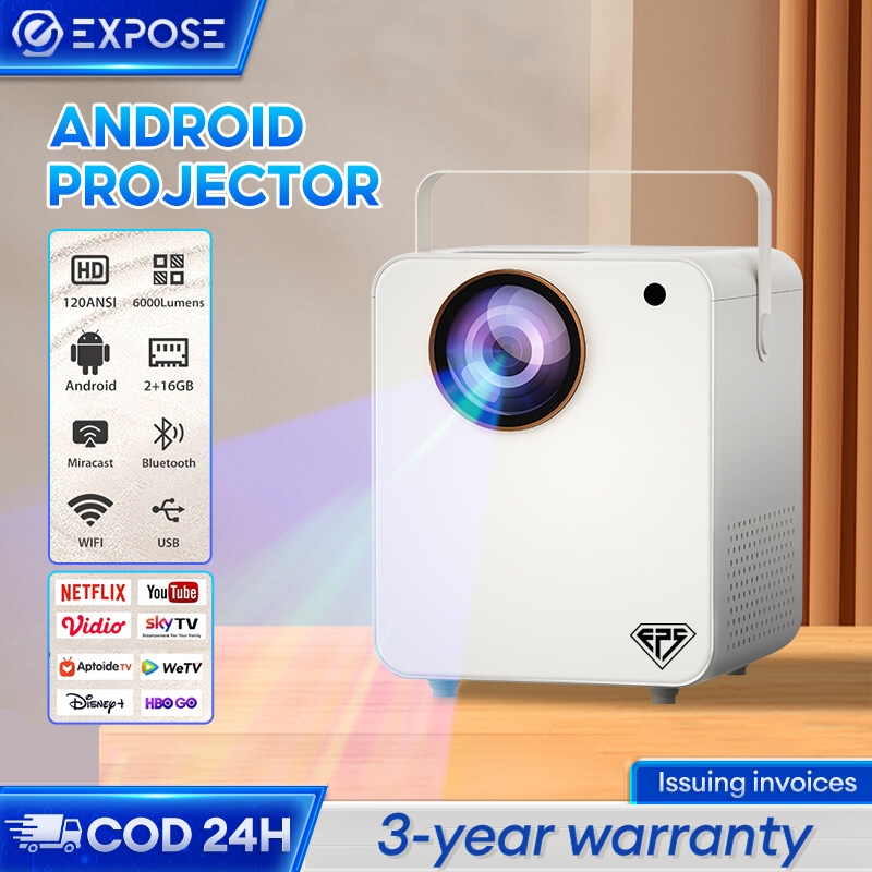 Jual T2 Proyektor Android 1080P Smart Projector 6000 Lumen Android 10.0 ...