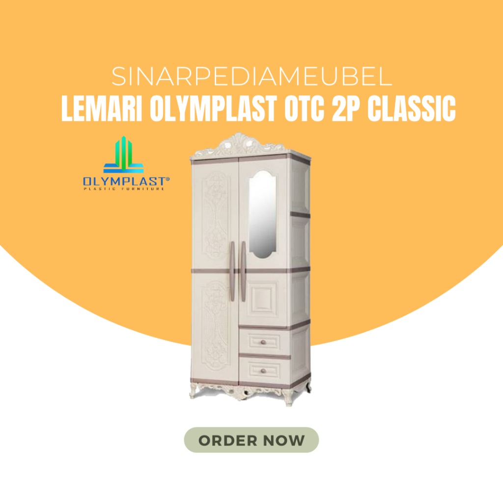 Jual Lemari Pakaian Plastik 2 Pintu Olymplast OTC Classic (OTC 02 PL ...