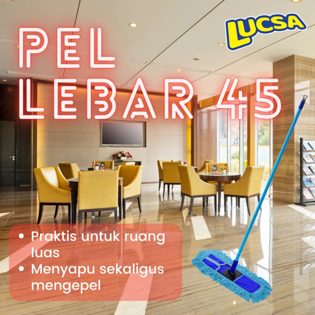 Jual SSA Alat Pel Sapu Lantai Lobby Dust Mop Besar Pelan Lucsa Pel ...