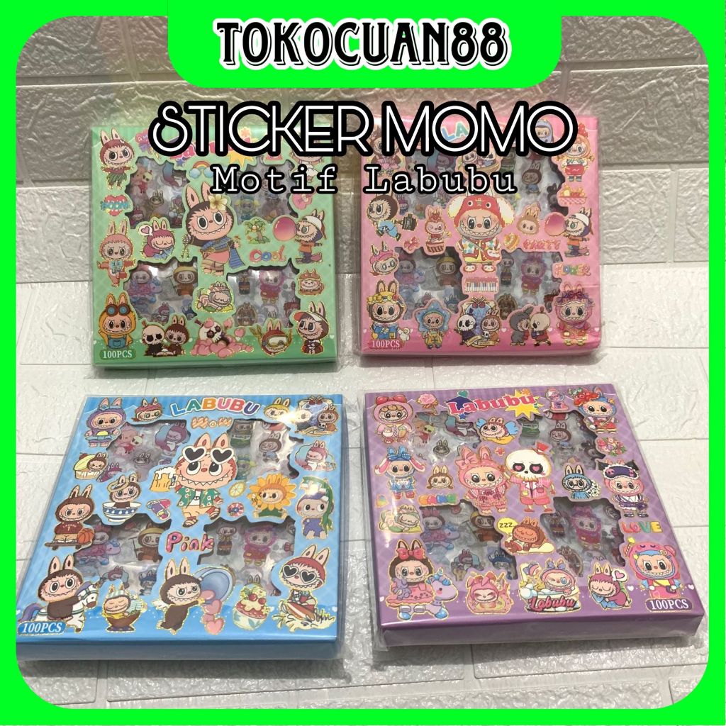 Jual STICKER LABUBU 100PCS / STIKER ANAK KARAKTER LUCU / STIKER ANAK ...
