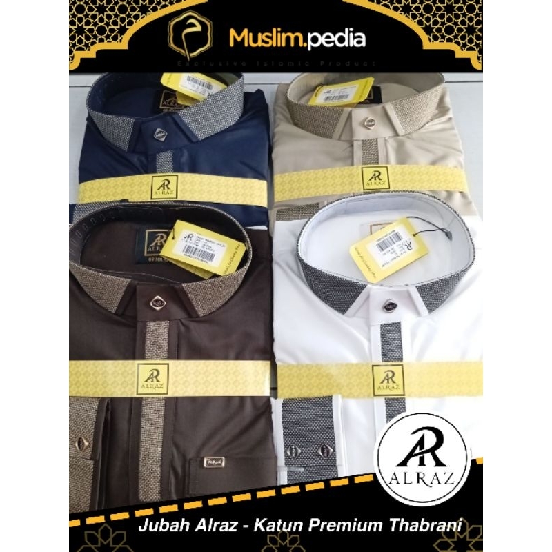 Jual Jubah Alraz Thabrani | Gamis pria Al raz kombinasi | Shopee Indonesia