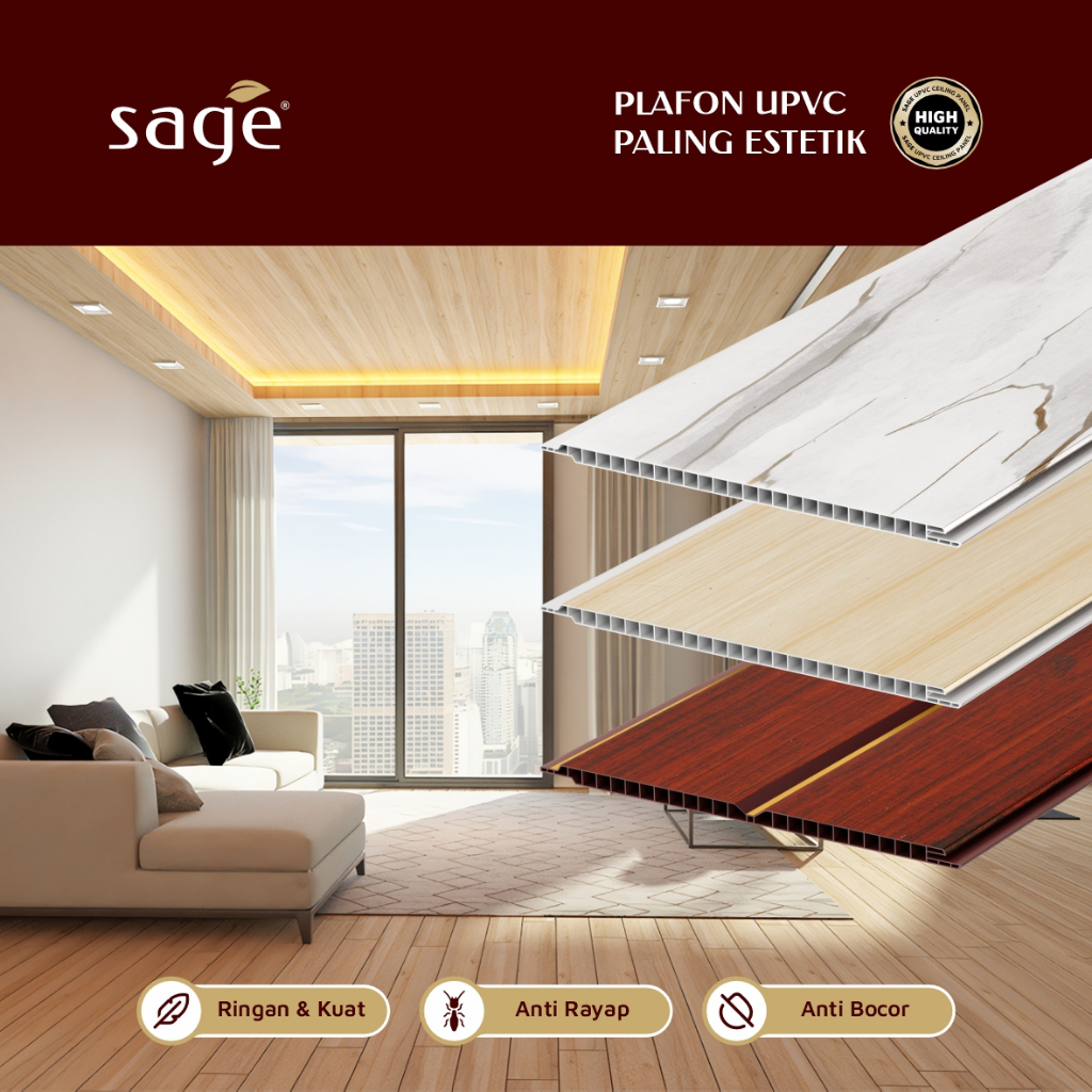 Jual SAGE - Plafon UPVC CPHF1-442 Glossy (Wajib Chat Admin Sebelum ...