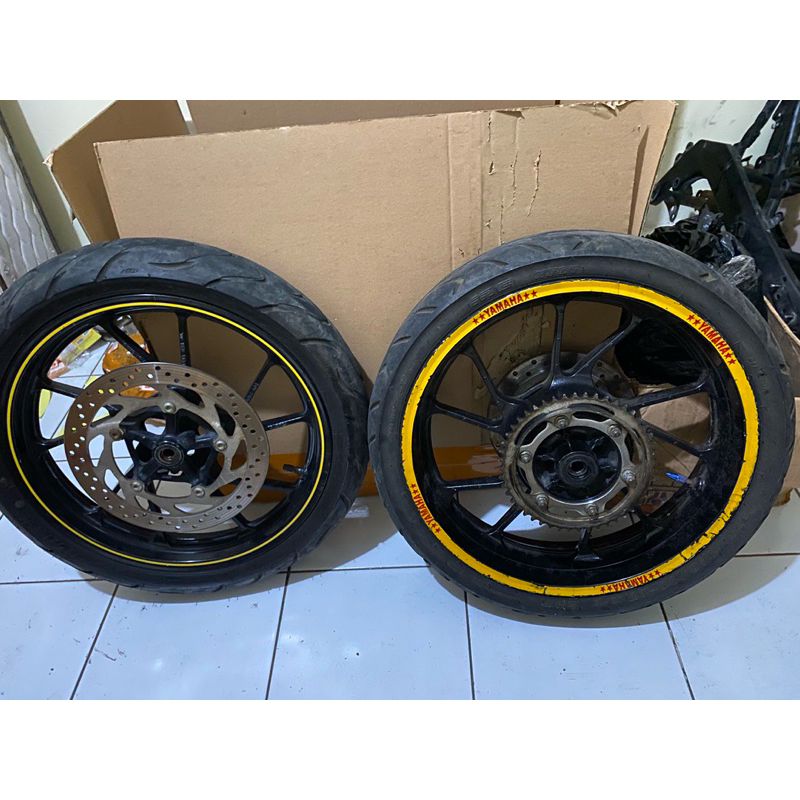 Jual ring roda velg ori depan belakang Yamaha r15 v3 vva | Shopee Indonesia