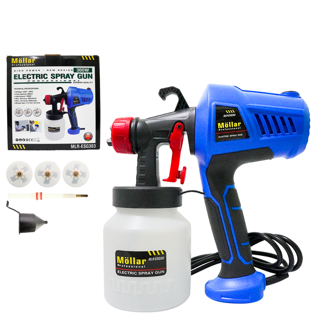 Jual MOLLAR ESG303 Mesin Spray Gun Listrik Semprot Cat 300 Watt ...