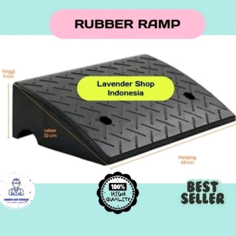 Jual Rubber Ramp Karet Tanjakan Mobil Motor 48 cm / Alas Pijakan Miring ...