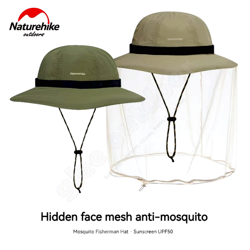Jual TOPI PANCING ANTI NYAMUK NATUREHIKE CYY2321LA010 - TOPI HIKING ...