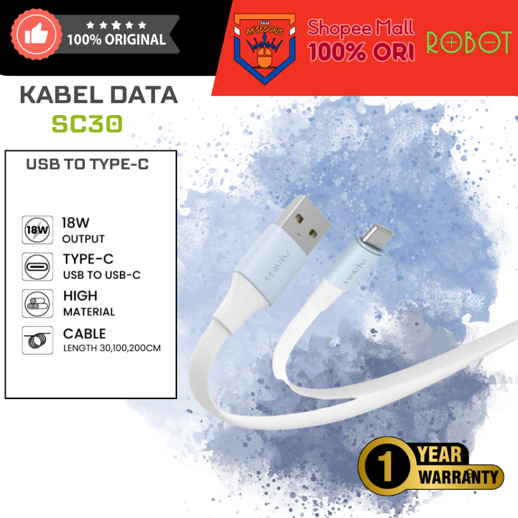 Jual VIVAN Kabel Type C Fast Charging 30Cm 18Watt SC30 | Shopee Indonesia