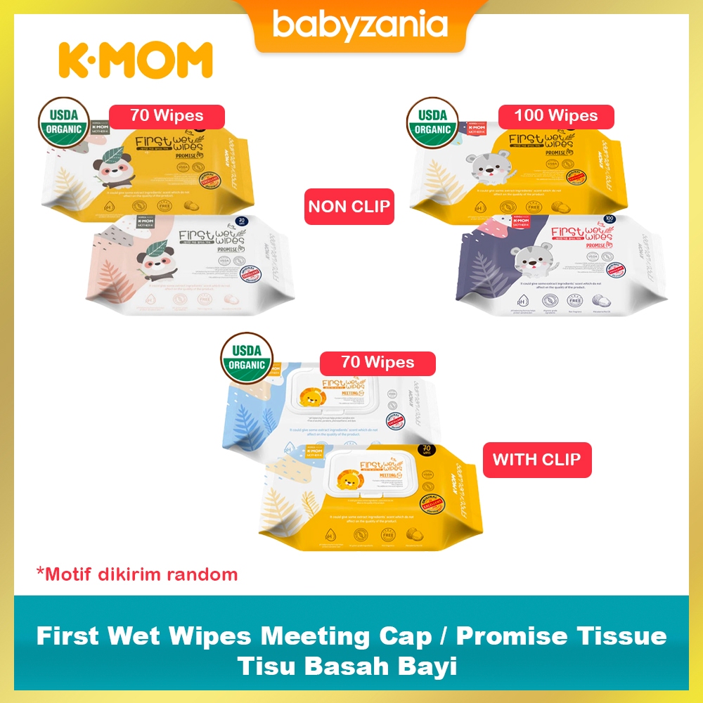 Jual K-MOM First Wet Wipes Meeting Cap / Promise Tissue Tisu Basah Bayi ...