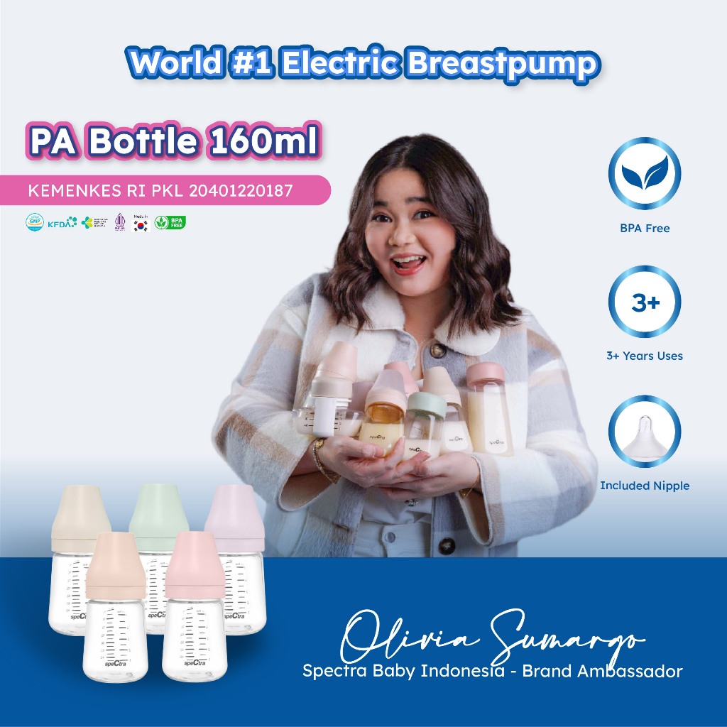 Jual Spectra Baby Bottle PA 160ml - Botol Susu Spectra Polyamide (1pcs) | Shopee Indonesia