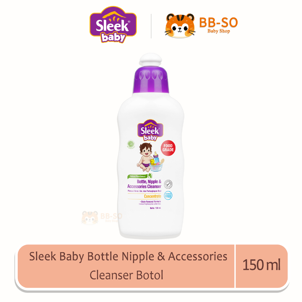 Jual Sleek Baby Bottle Nipple & Accessories Cleanser Botol 150ml ...