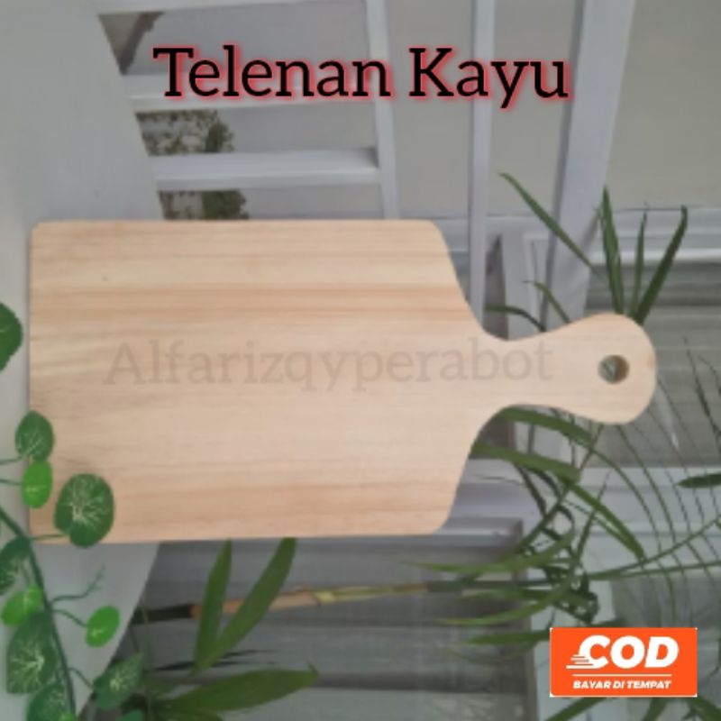 Jual Telenan Kayu Ganggang Bulat/Telenan Kayu Buah dan Sayuran/Telenan ...