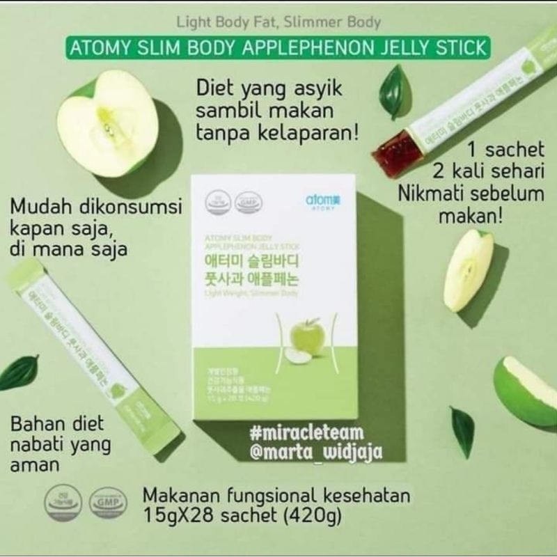 Jual atomy apple jelly slimming diet korea | Shopee Indonesia