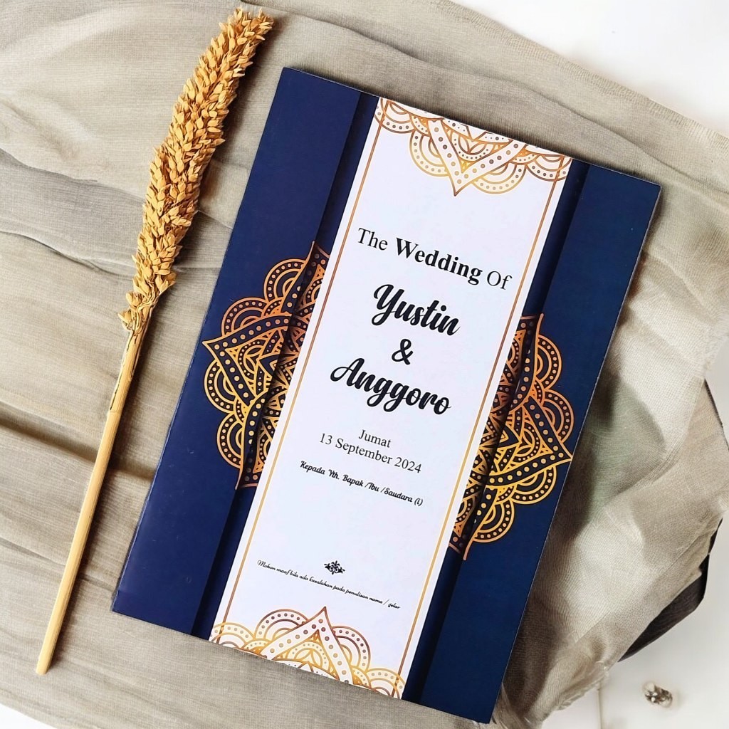 Jual Undangan Pernikahan Batik / Undangan Aesthetic / Undangan Nikah ...