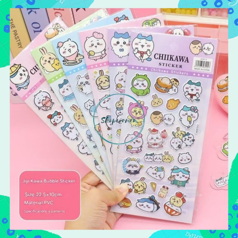 Jual 1 lembar Stiker Sticker Foam Kartun Capybara Chiikawa Kapibara ...