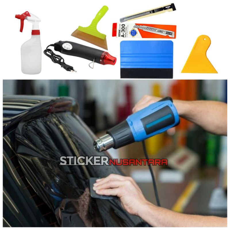 Jual Paket Komplit Alat Pasang Sticker Skotlet Kacafilm Mobil Alat ...