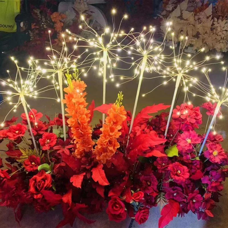 Jual LED Firework Lampu Kembang Api 1 set isi 4 stick Warm White ...
