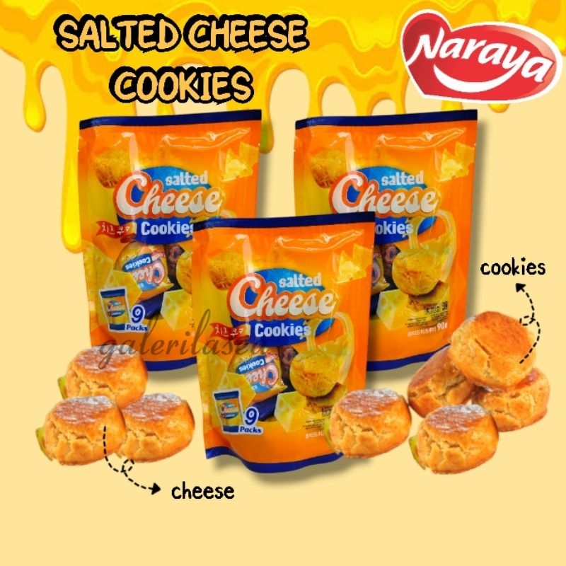 Jual Naraya Salted Cheese Cookies Berat 90 Gram Snack Keju Camilan ...