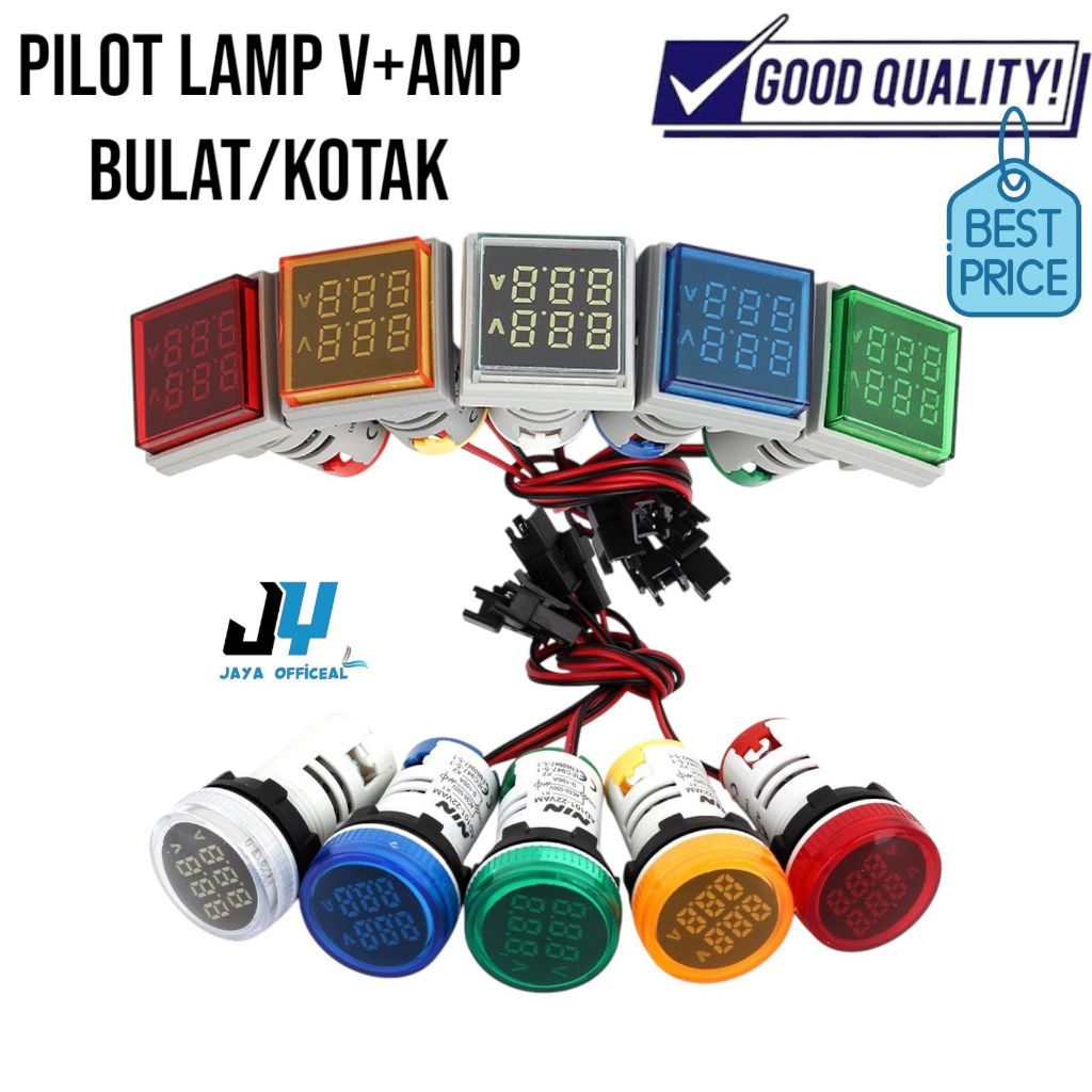 Jual PILOT LAMP V+AMP/PILOT LAMP DIGITAL VOLTMETER+AMPREMETER TYPE AD16 ...