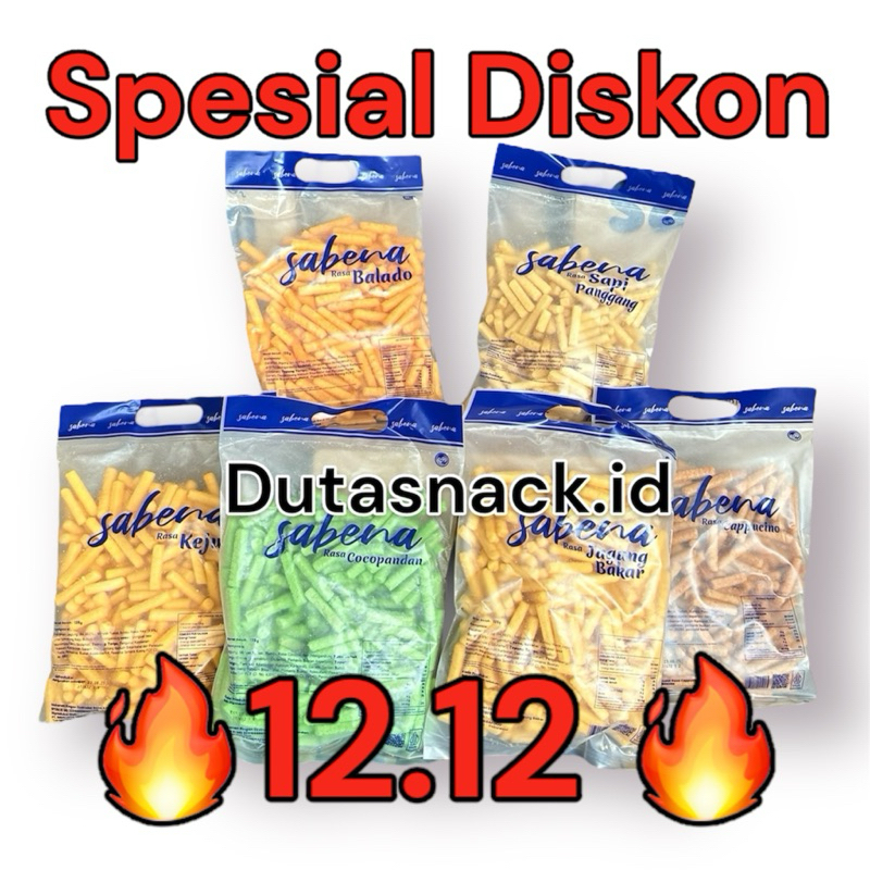 Jual 1 karton snack SABENA NEW ISI 6 karung 1kg MIX rasa bisa COD ( NEW ...