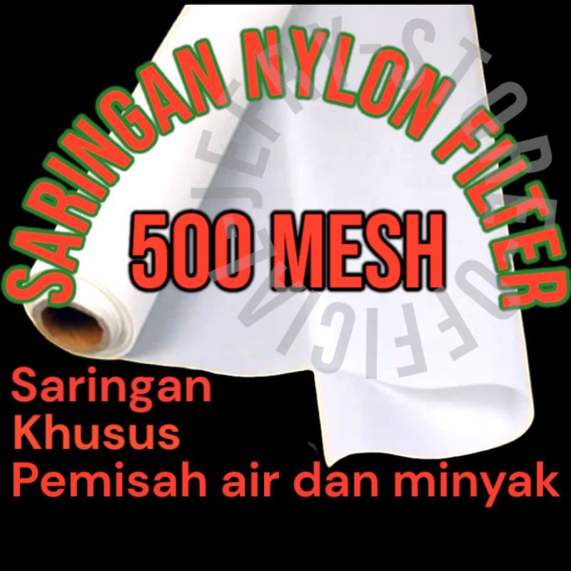 Jual Kain saringan nylon filter mesh 500 penyaring/pemisah air dan ...