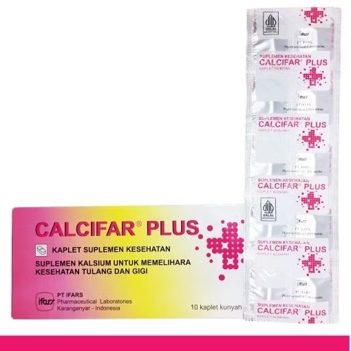Jual Calcifar Plus Strip isi 10 Kaplet / Suplemen Kesehatan Tulang dan ...
