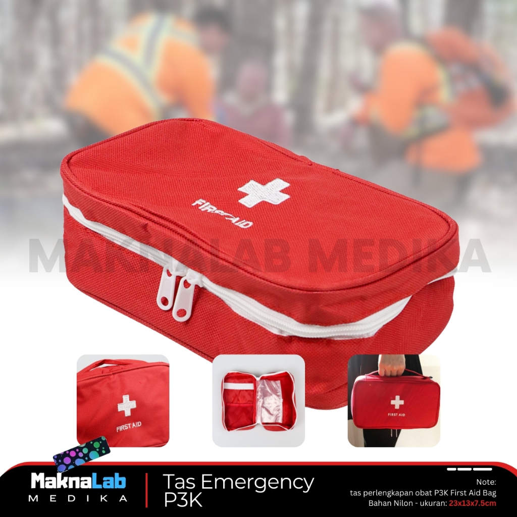 Jual Tas Kotak P3K Tempat Peralatan P3K Kotak Obat First Aid Kit Pouch ...
