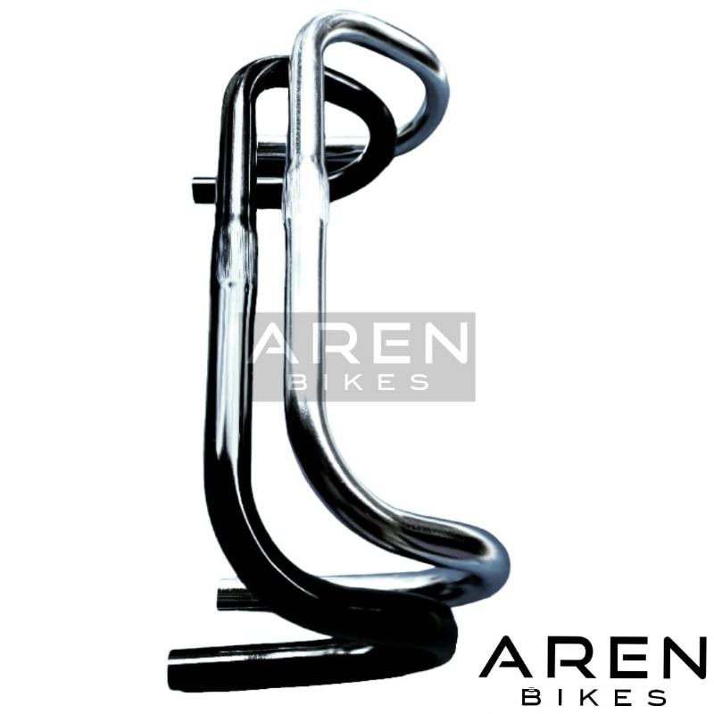 Jual STANG SEPEDA BALAP JADUL 25.4 BESI CHROME KROM HITAM STANDAR ...