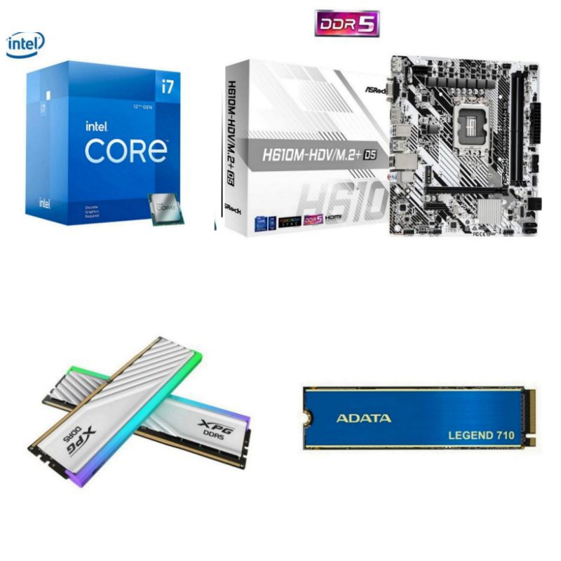 Jual Paket Processor Intel Core i7 12700 / 12700F Gen 12 LGA 1700 RAM DDR5 32GB | Shopee Indonesia