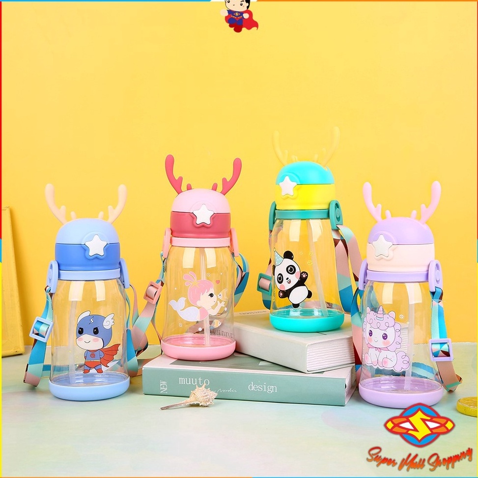 Jual Semangat Abis SMS Botol Minum Anak Karakter Kartun Botol Air Minum ...