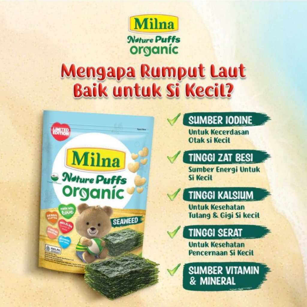 Jual Milna Puff Organic 15gr/13gr | Shopee Indonesia