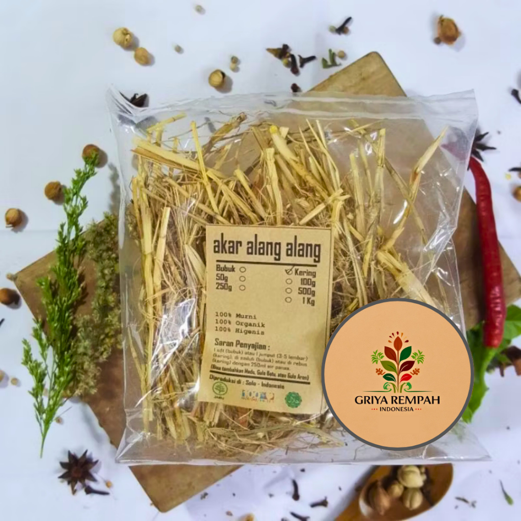 Jual AKAR ALANG-ALANG KERING 250 GRAM – Ilalang Ramuan Rempah Herbal ...