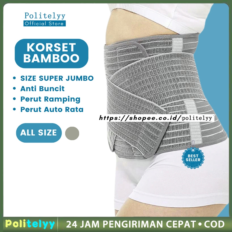 Jual Korset Pelangsing Perut Buncit Ibu Melahirkan Korset Bamboo Pasca ...