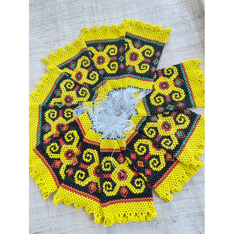 Jual Manika Kaltim - Aban Anjat atau Anyaman Manik Untuk Hiasan Anjay ...