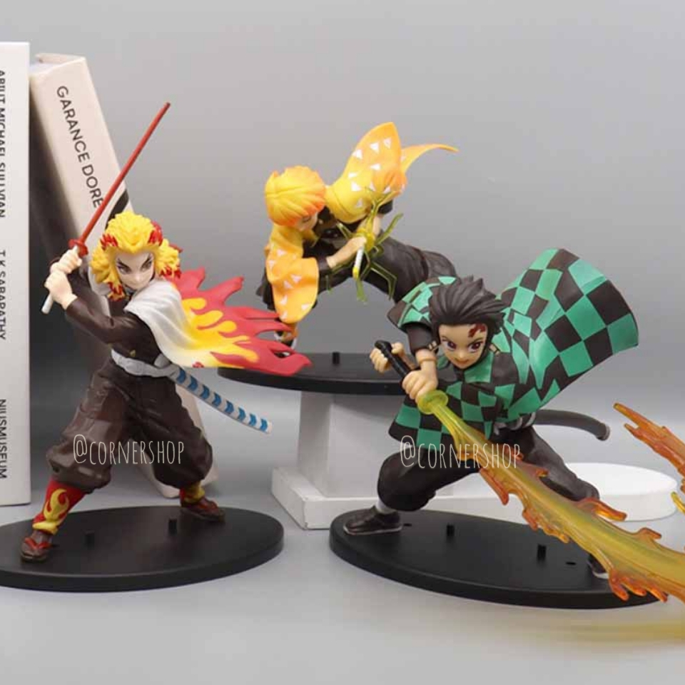 Jual [CornerShop] Figurine Demon Slayer Tanjiro Zenitzu Hashira Kyojuro ...