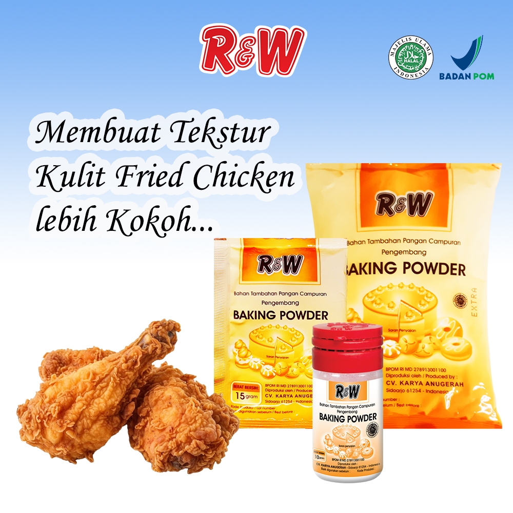 Jual Baking Powder 10gr Pengembang Kue Rajawali R&W RW Oren Bahan Soda ...