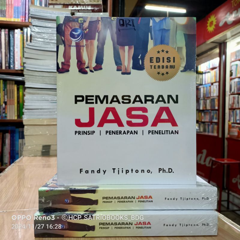 Jual ORI - PEMASARAN JASA. FANDY TJIPTONO. EDISI TERBARU. ORIGINAL ...