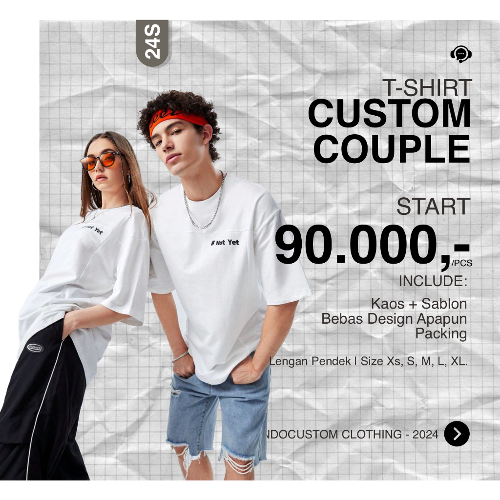 Jual KAOS CUSTOM SATUAN | DESIGN BEBAS A4- A3 | COTTON COMBED 24s | Shopee Indonesia