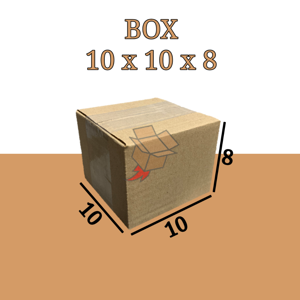 Jual Kardus Polos Karton Box Coklat DieCut 10x10x8 | Shopee Indonesia
