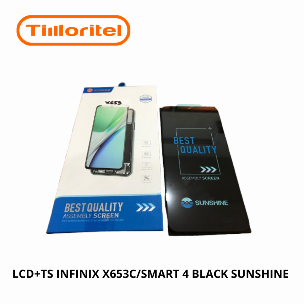 Jual LCD+TS INFINIX X653C/SMART 4 BLACK SUNSHINE | Shopee Indonesia