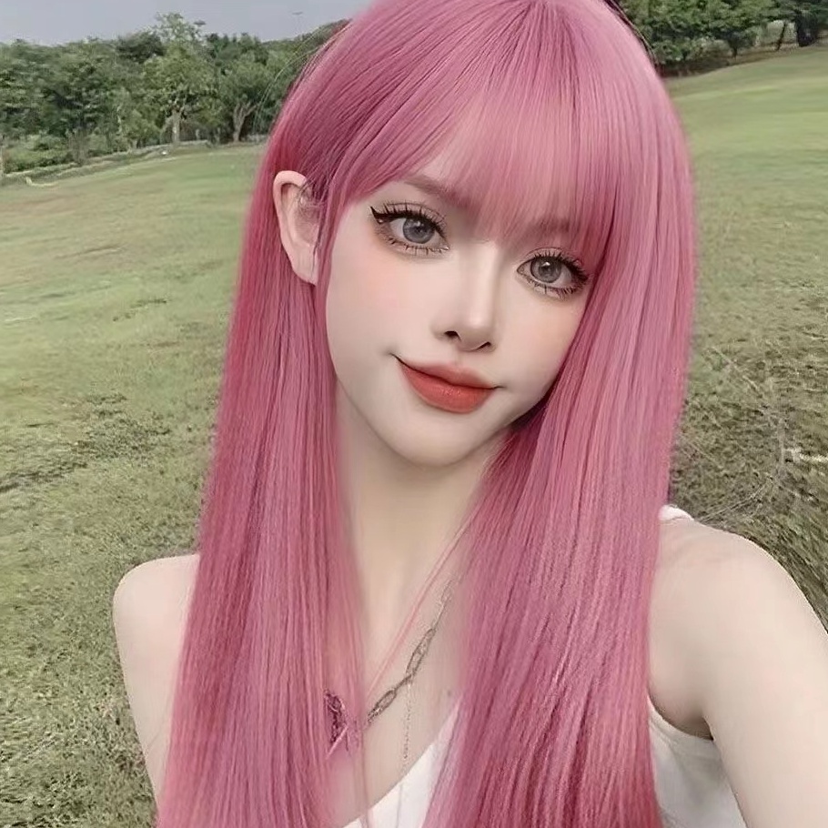 Jual Hot WGaya Rambut Lurus Cantik Rambut Palsu WDengan Warna Cantik ...